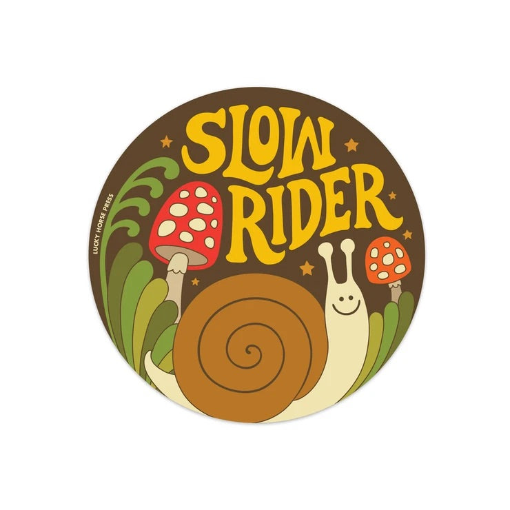 Slow Rider Vinyl die cut Snail Sticker – Hey Tiger